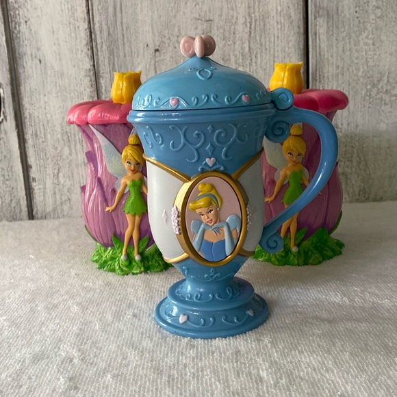 Disney | Other | Disney On Ice Cinderella And Tinker Bell Cup Lot ...